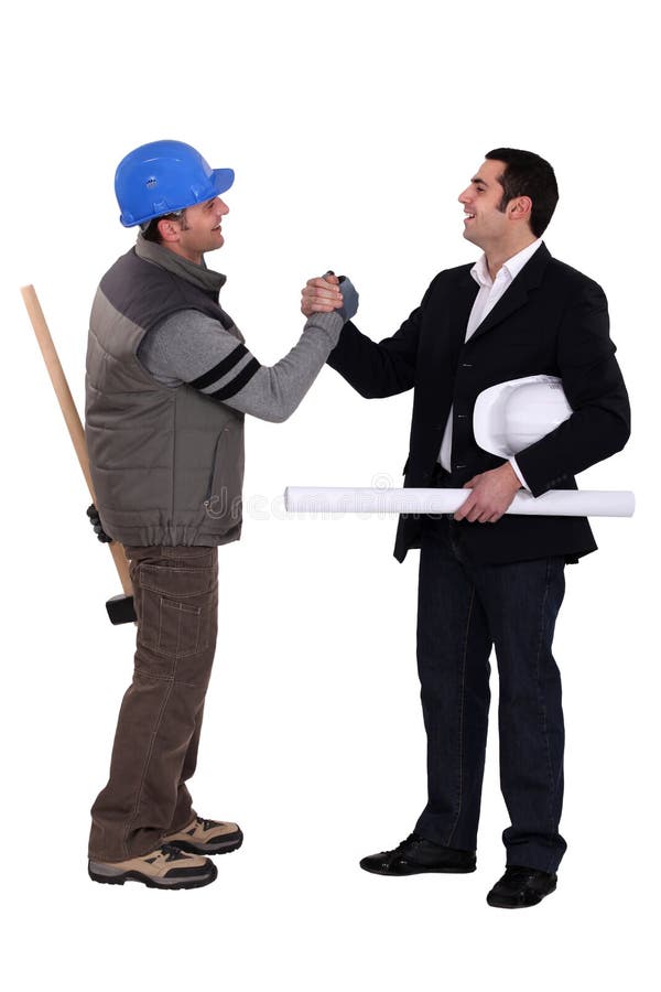 Handshake Dei Collaboratori Immagine Stock - Immagine di documento ...