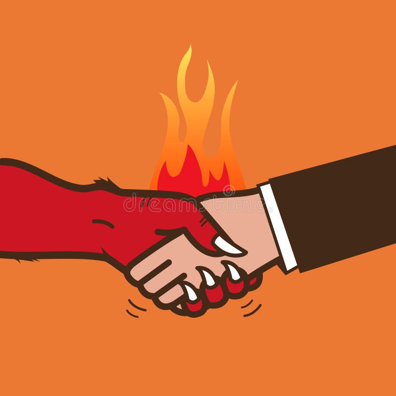 Handshake Devil Stock Illustrations – 126 Handshake Devil Stock ...