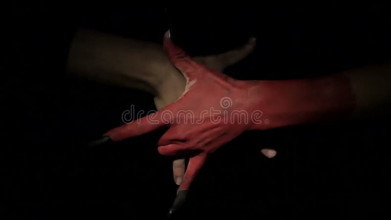 Handshake of the Devil and Man Bet Stock Video - Video of fist, choice ...