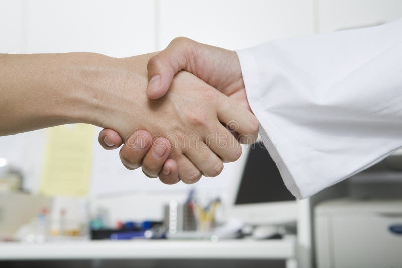 Handshake with Doctor stock image. Image of care, handshake - 12315123