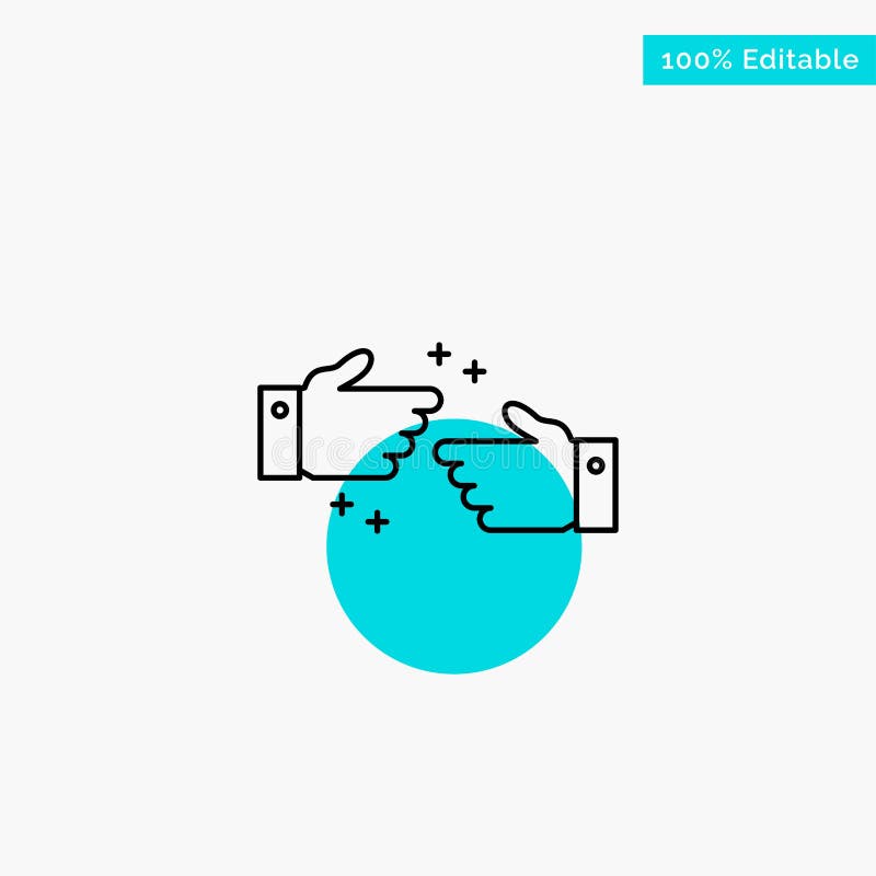 Handshake, Done, Ok, Business Turquoise Highlight Circle Point Vector ...