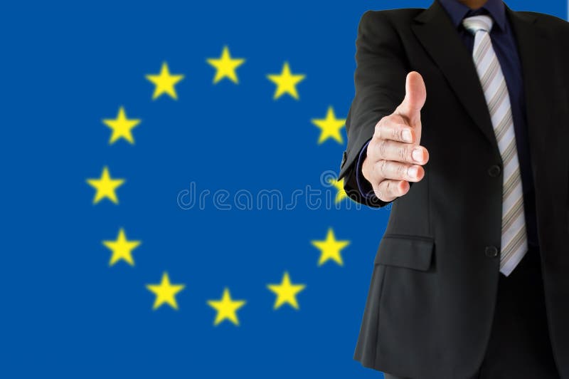 Handshake in europe stock image. Image of euro, good - 42376599