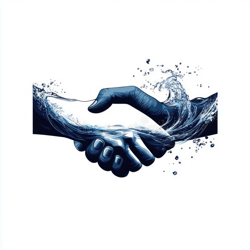 A Handshake Filled with Water Creates a Visual Metaphor for Fluidity ...