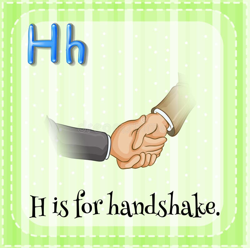 Handshake Letters Abstract Vector Sign, Symbol Or Logo Templates Set. A ...