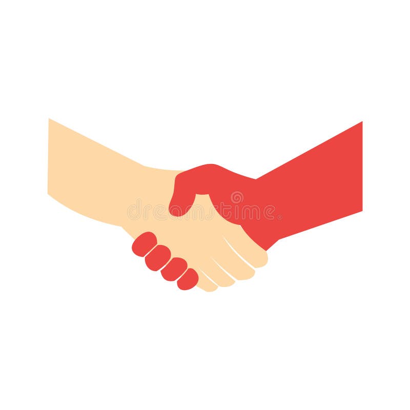 Support Handshake Icon Cartoon Vector. Trust Hand Stock Vector ...