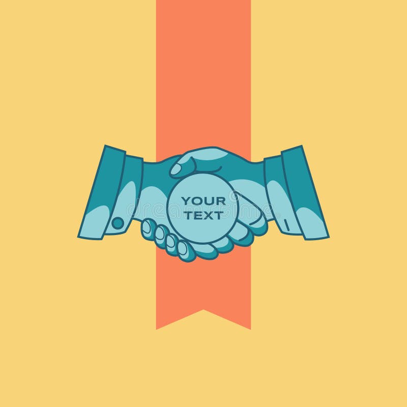 Handshake stock vector. Illustration of partnership, achievement - 42668254