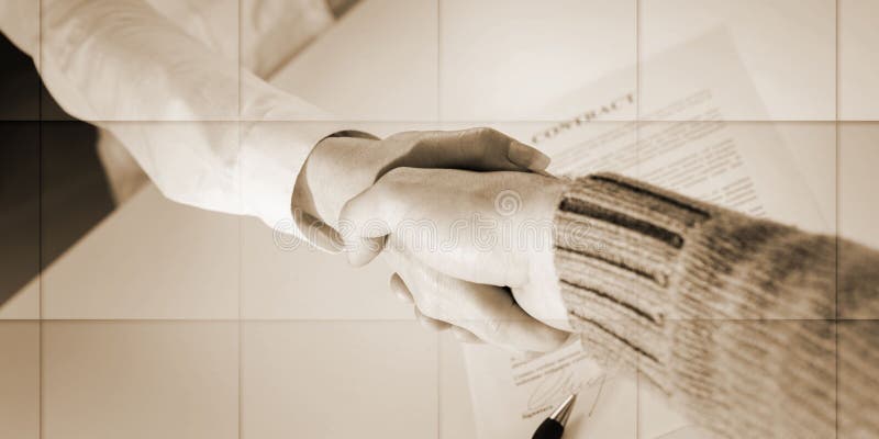 Handshake, Geometric Pattern Stock Illustration - Illustration of ...