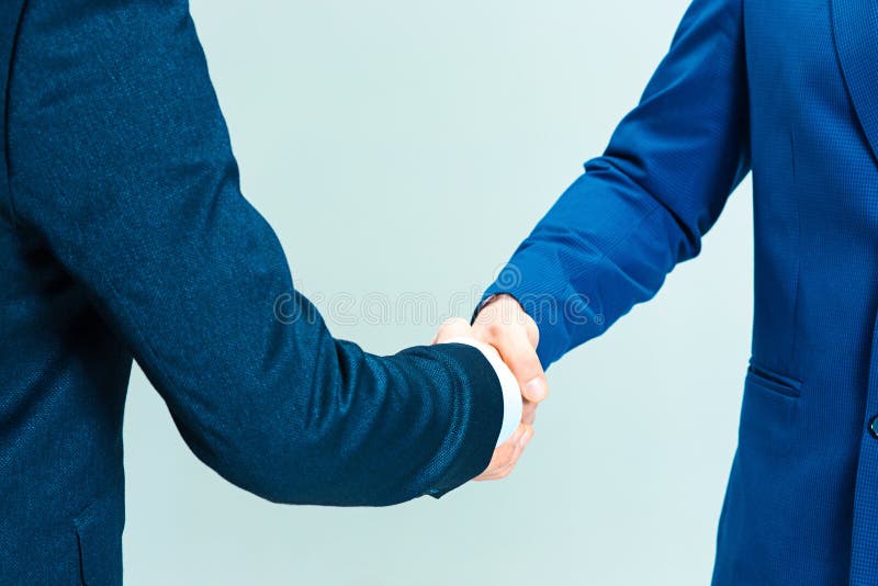 Handshake on gray stock image. Image of appointment, hand - 85153085