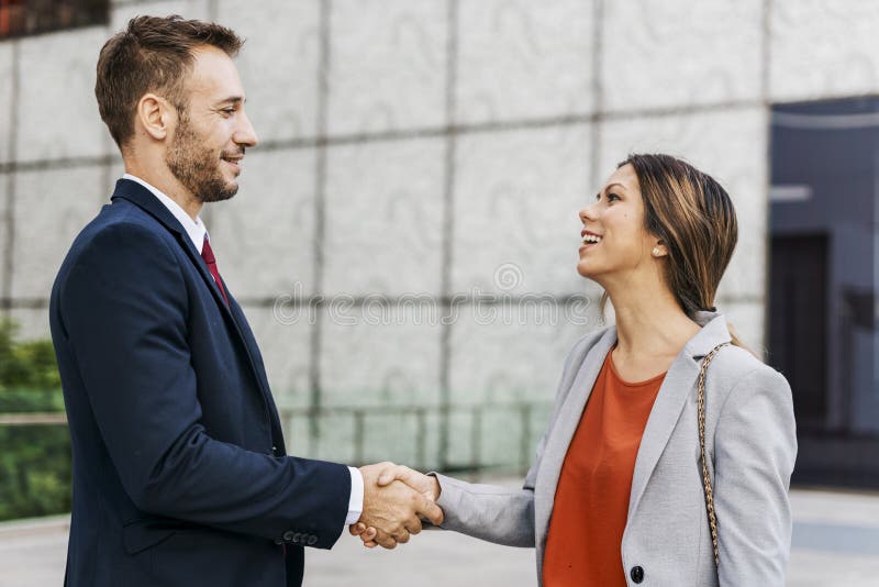 Handshake Greeting Corporate Business People Concept Stock Photo ...