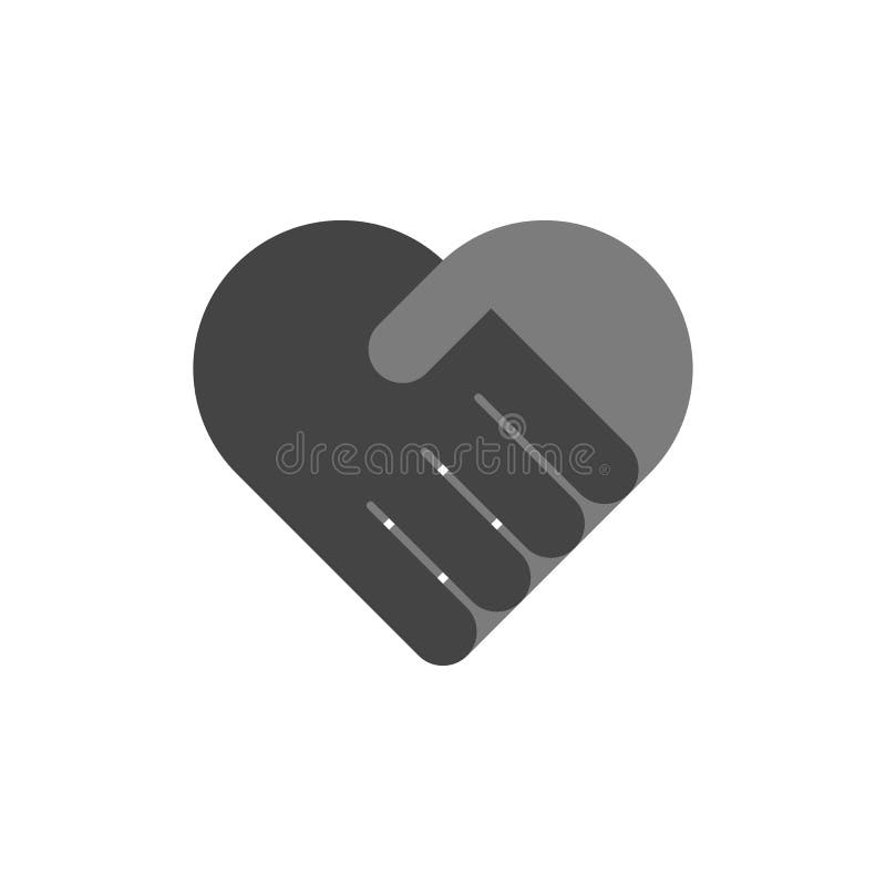 Handshake Heart Icon Symbol. Vector Eps10 Stock Illustration ...
