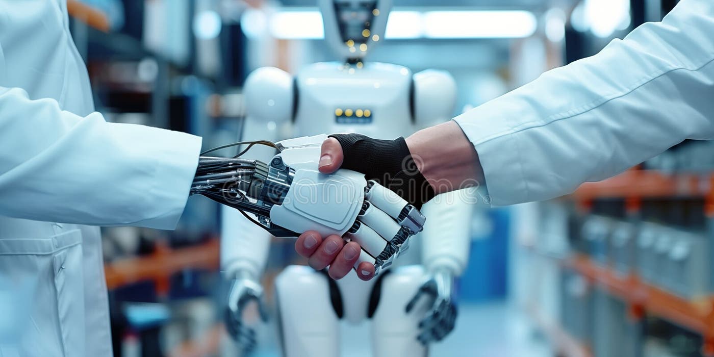 Artificial Intelligence Handshake Stock Illustrations – 3,666 ...