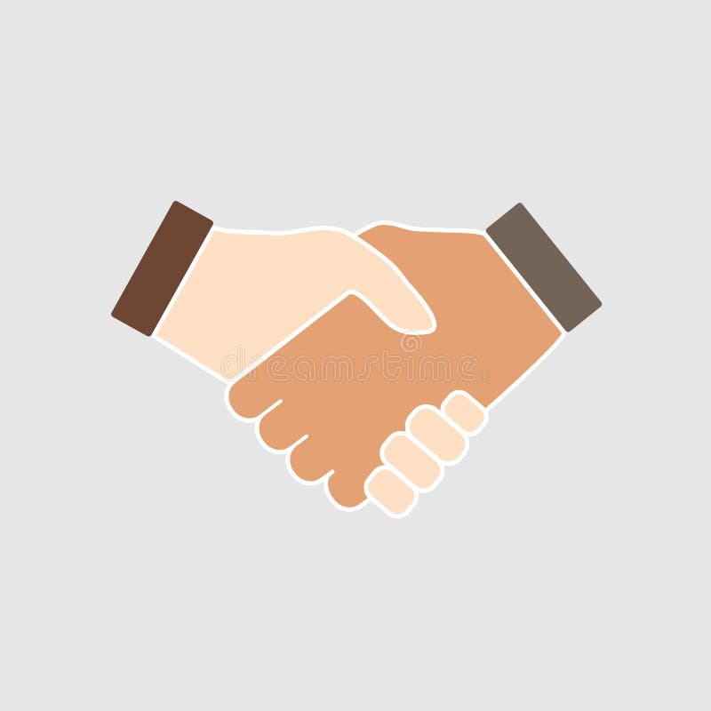 Hand, Handshake Icon Set. Vector Illustration, Flat Design Stock ...