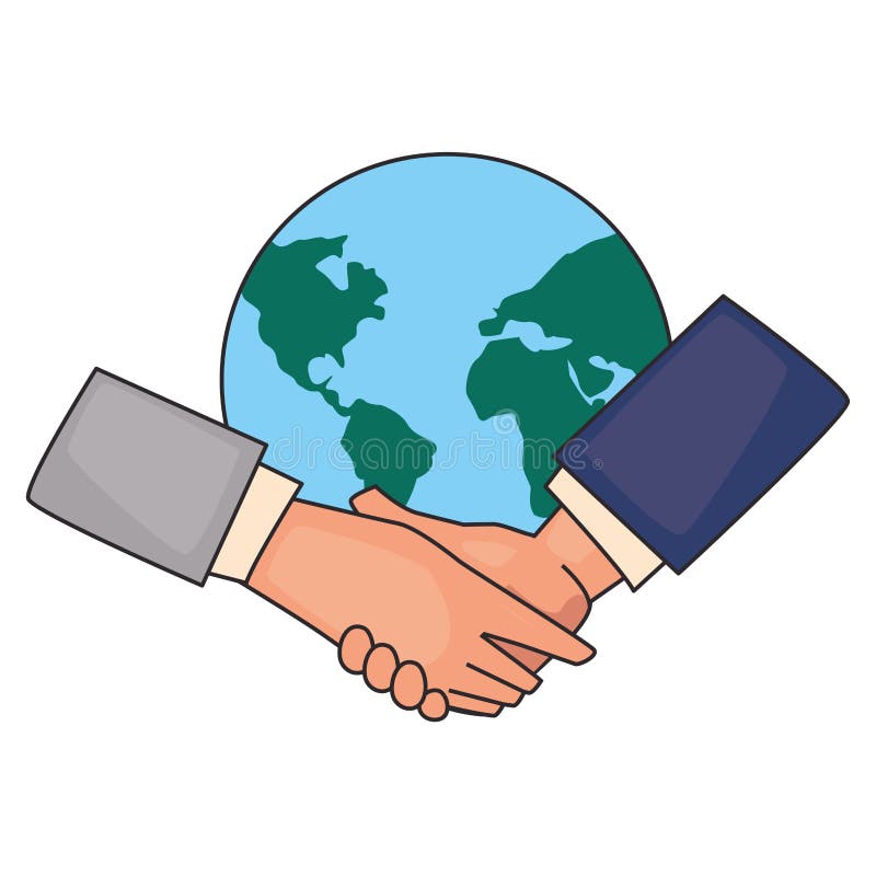 Handshake Icon Flat Design Image Stock Illustration - Illustration of ...