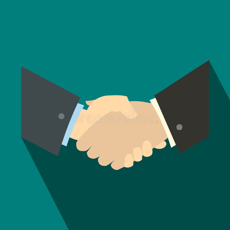 Handshake icon cartoon stock vector. Illustration of cooperation - 88209037