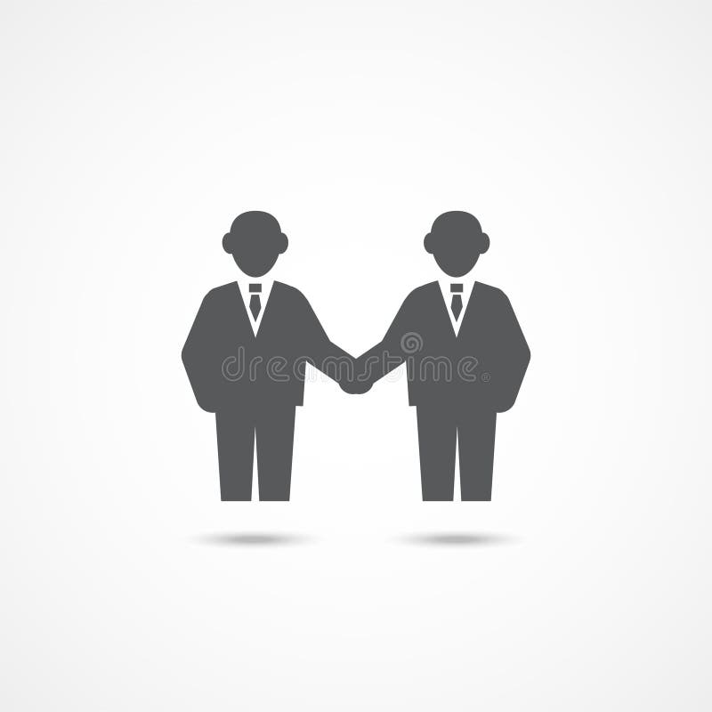 Handshake icon stock vector. Illustration of business - 57935061