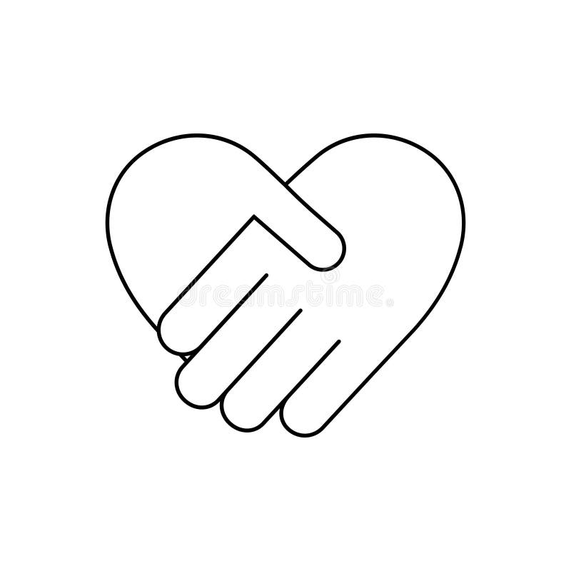 Icon Shape Handshake Heart Stock Illustrations – 1,496 Icon Shape ...