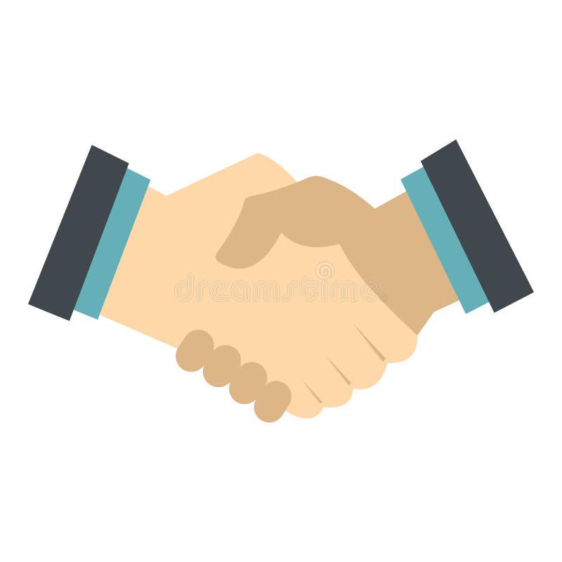 Handshake, icon isolated stock vector. Illustration of career - 90976022