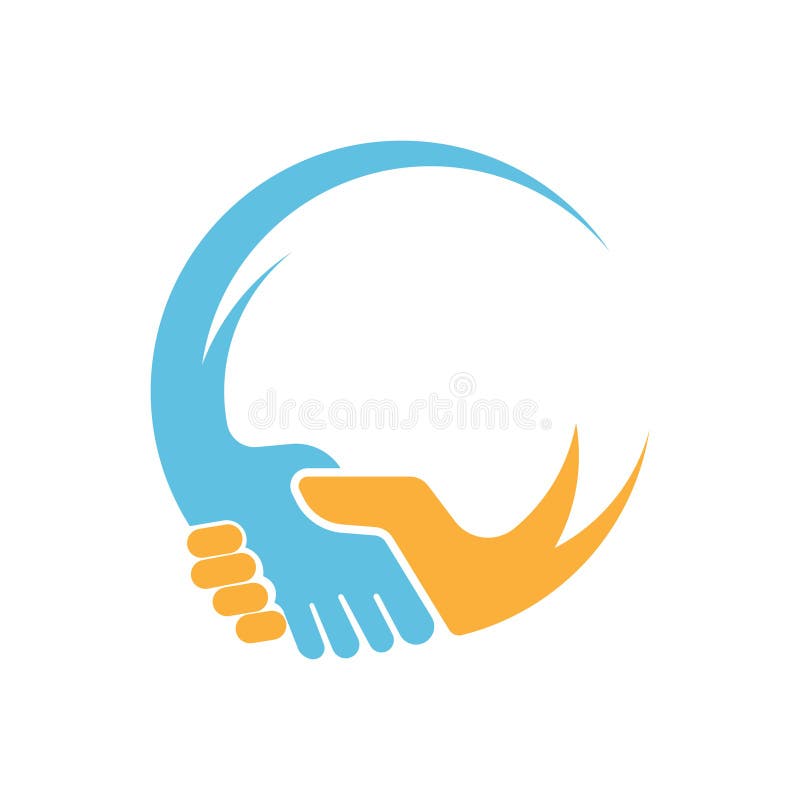 Handshake icon logo design stock illustration. Illustration of contract ...
