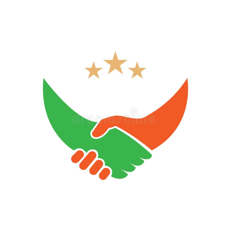 Handshake icon logo design stock illustration. Illustration of ...