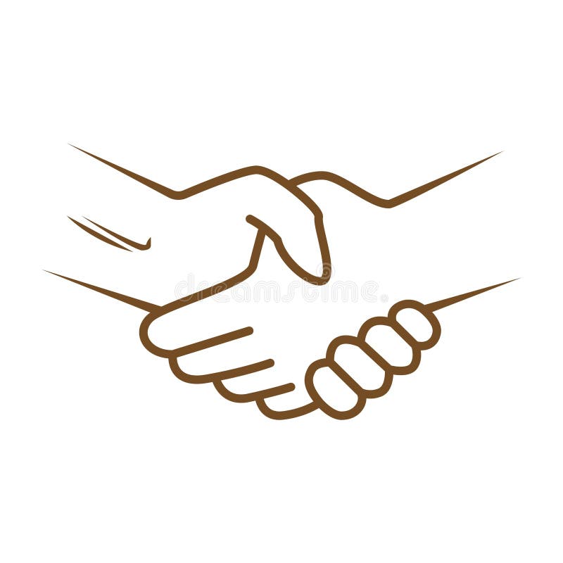 Handshake icon logo design stock vector. Illustration of people - 373292438