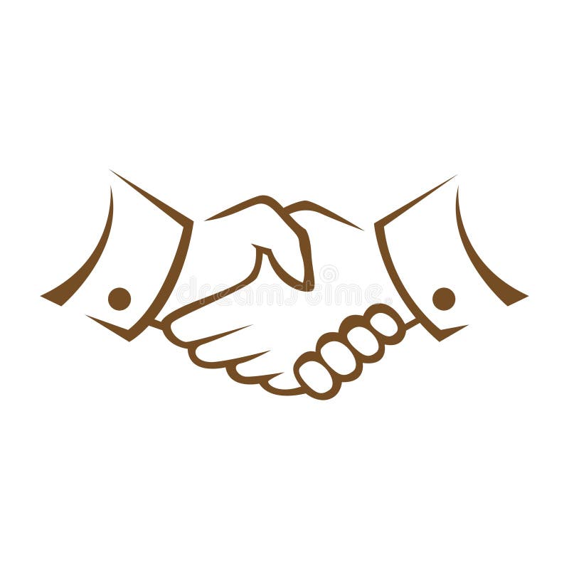 Handshake icon logo design stock vector. Illustration of partner ...