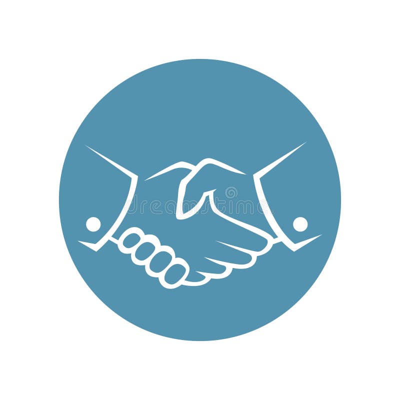 Handshake icon logo design stock vector. Illustration of relationship ...