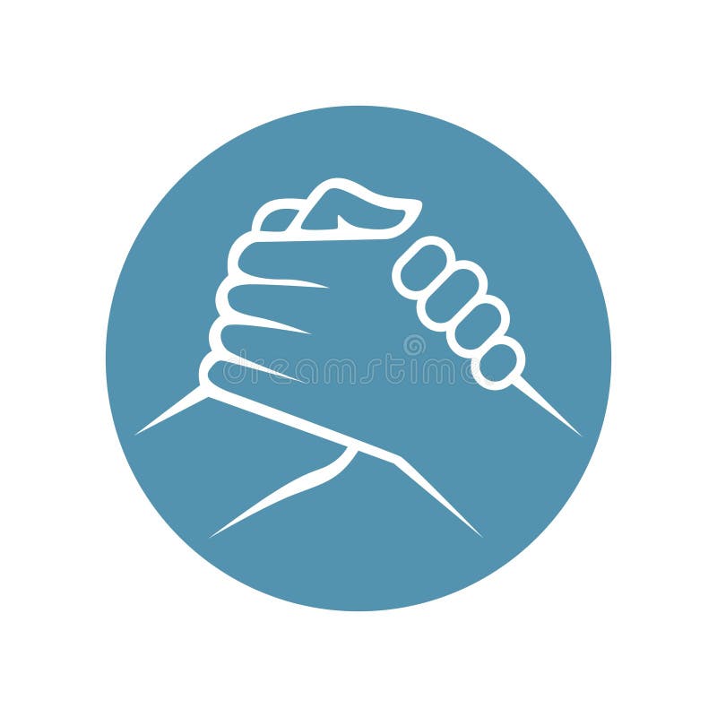 Handshake icon logo design stock vector. Illustration of respect ...