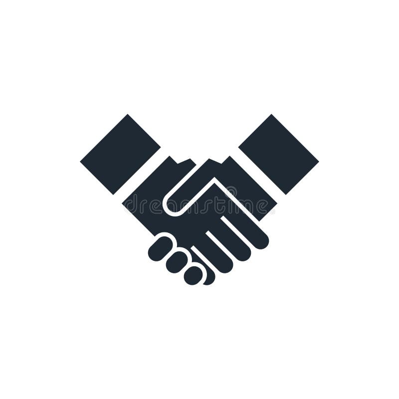 Handshake Icon Partnership Symbol Stock Vector - Illustration of ...