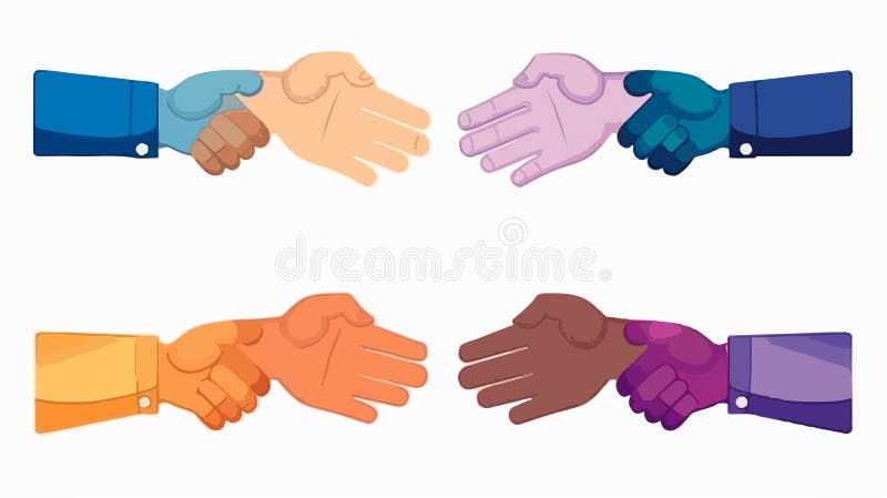 Business Handshake Icon for Corporate Connections and Agreements Stock ...