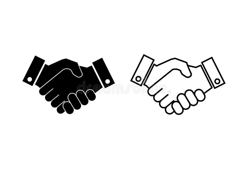 Handshake Icon. Business Handshake. Contact Agreement Stock Vector ...
