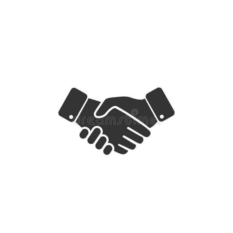 Handshake Icon in Simple Design. Vector Illustration Stock Vector ...