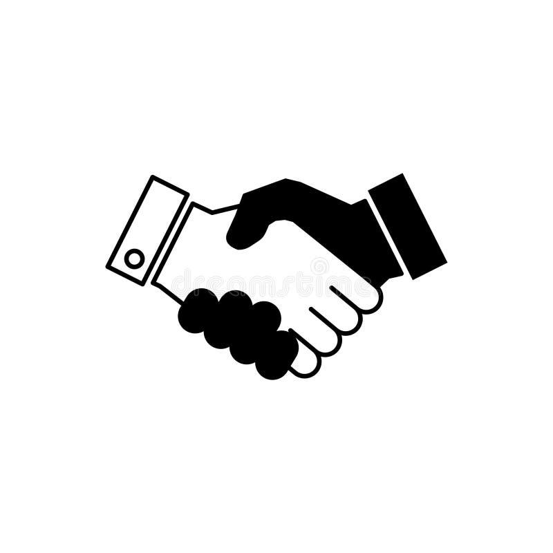 Handshake Icon . Business Handshake. Contact Agreement Stock Vector ...