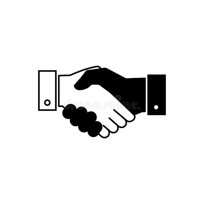 Handshake Icon . Business Handshake. Contact Agreement Stock Vector ...