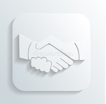 Two People Handshake Icon Simple Stock Illustrations – 906 Two People ...