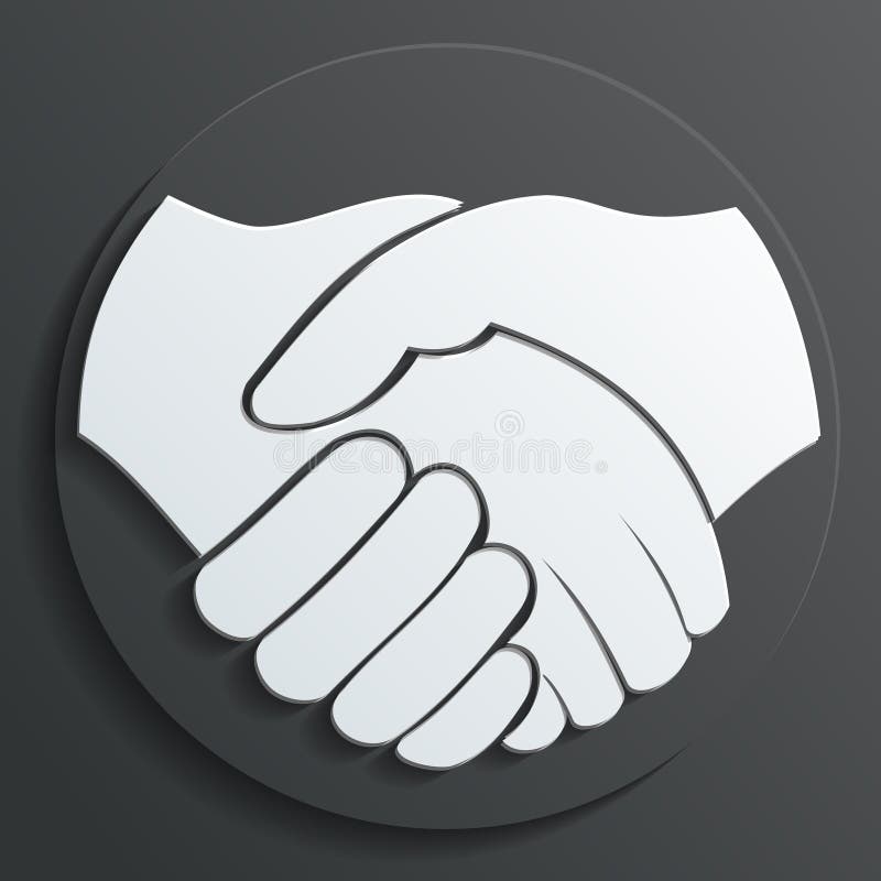 Handshake Cooperation Partnership Icon Symbol Sign Vector Illustration ...