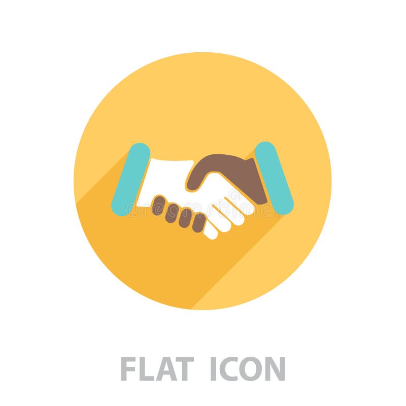 Handshake Icon. Vector Illustration Stock Vector - Illustration of ...
