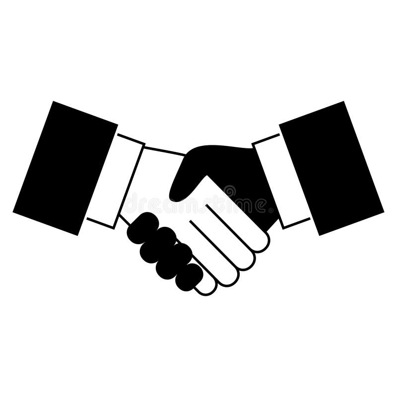 Sketch handshake stock vector. Illustration of businessmen - 43386481