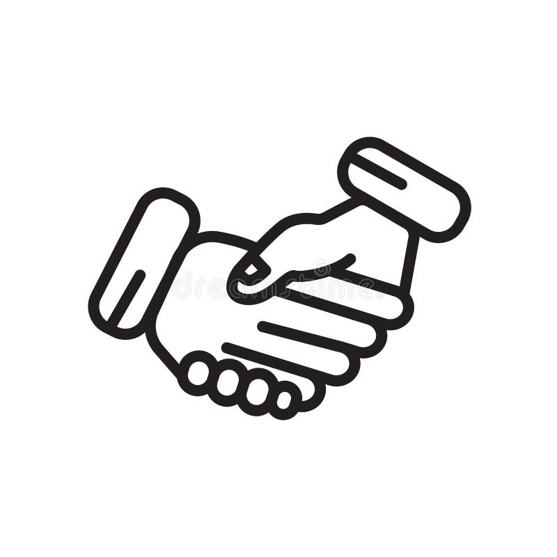 Handshake Icon Vector Isolated on White Background, Handshake Sign ...
