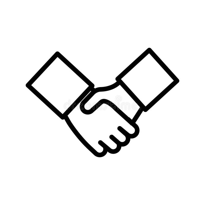 Handshake Icon Set Agreement and Partnership Illustrations for Business ...