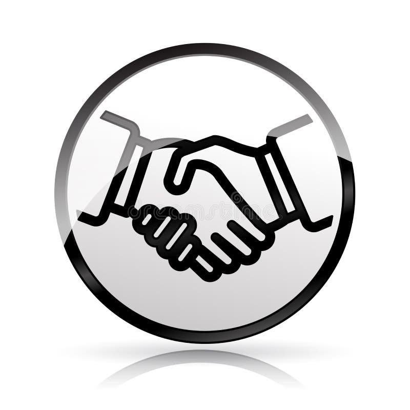 Gray Handshake Icon White Background Vector Stock Illustrations – 240 ...