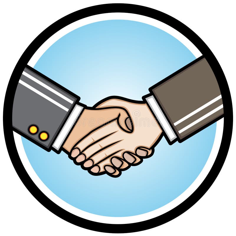 Handshake Illustration stock vector. Illustration of success - 74745335