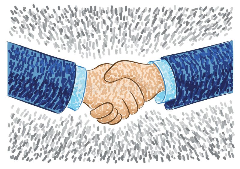 Handshake Illustration stock vector. Illustration of symbol - 91062884