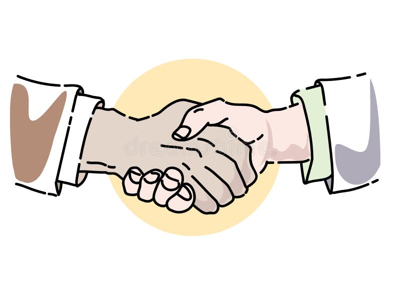 Handshake Image/ Magic Pen Touch Stock Vector - Illustration of gesture ...