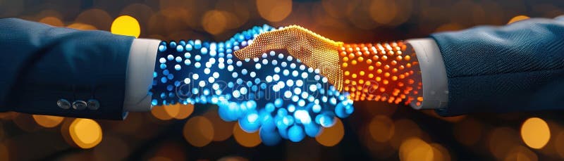 A Handshake between Individuals in Suits, Symbolizing Trust and ...