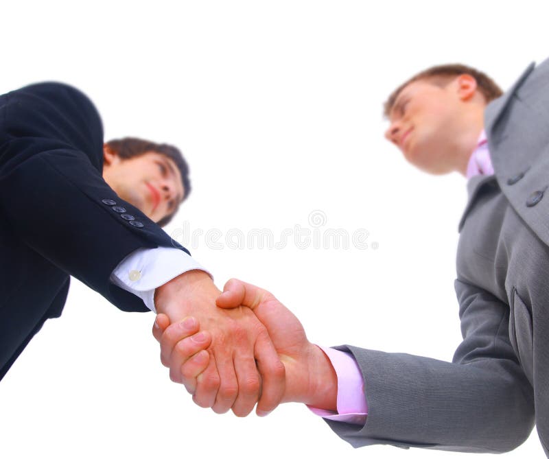 Handshake Isolated on Business Stock Image - Image of handshake ...