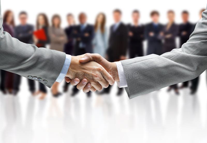 Handshake Isolated on Business Stock Image - Image of handshake ...