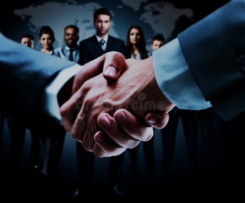 Handshake Isolated on Business Background. Stock Image - Image of parts ... Handshake Isolated on Business Background. Stock Image - Image of parts ...