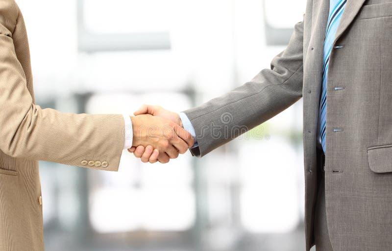 Handshake Isolated in Office Stock Photo - Image of deal, pact: 18124214