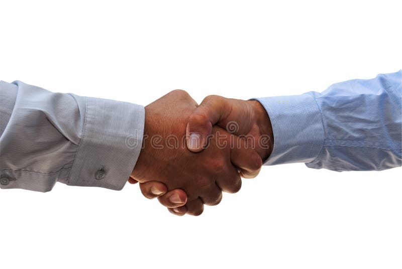 Handshake Isolated on White Stock Photo - Image of corporate, agreement ...