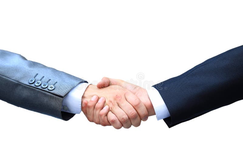 Handshake Isolated on Business Stock Image - Image of handshake ...